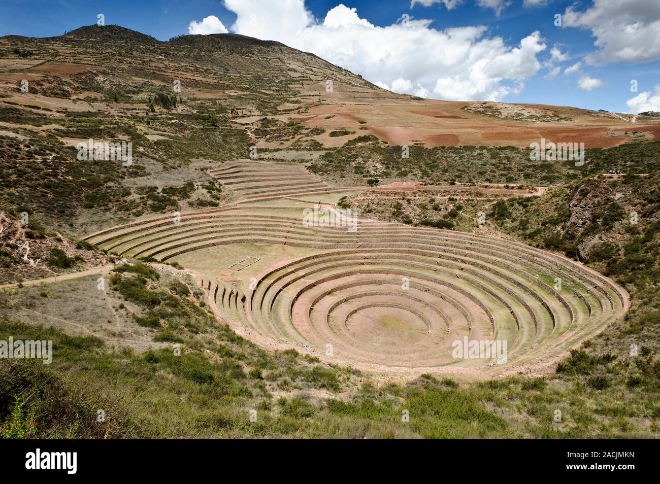 Inca agricultural terraces. These terraces are thought to be the site ...