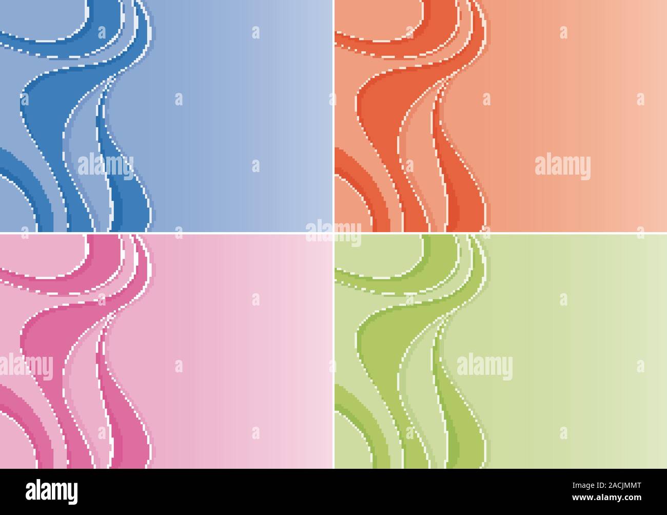 Four abstract background in different colors illustration Stock Vector ...