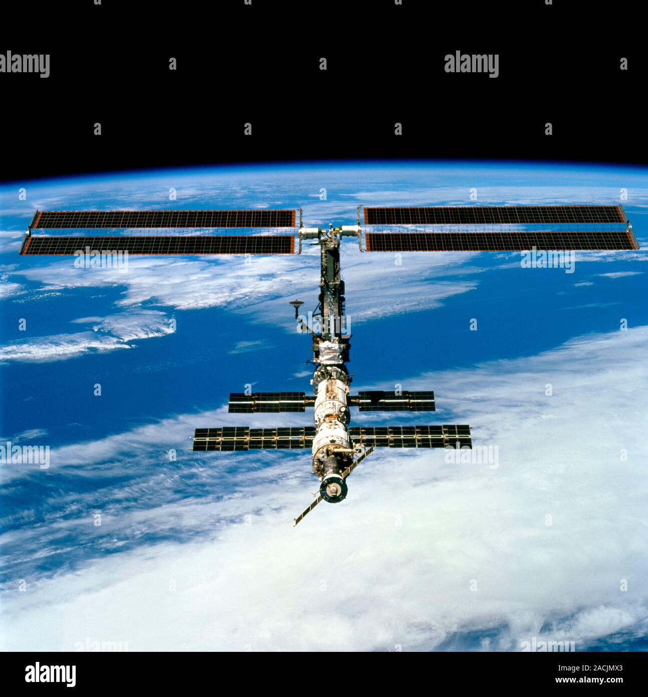 International Space Station (ISS), December 2000, taken from the Space ...
