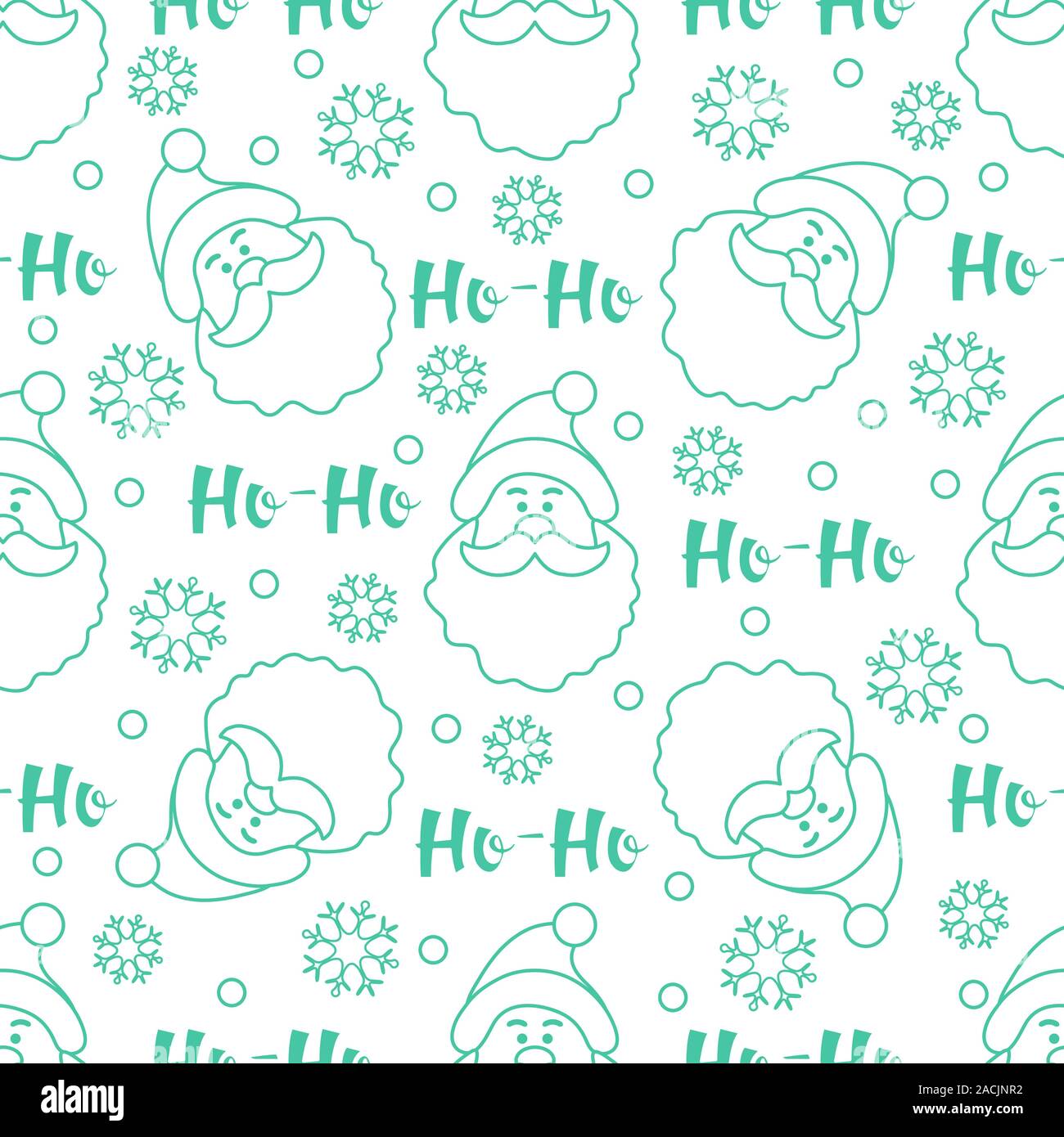 Happy new year 2020, Merry Christmas. Vector seamless pattern with ...