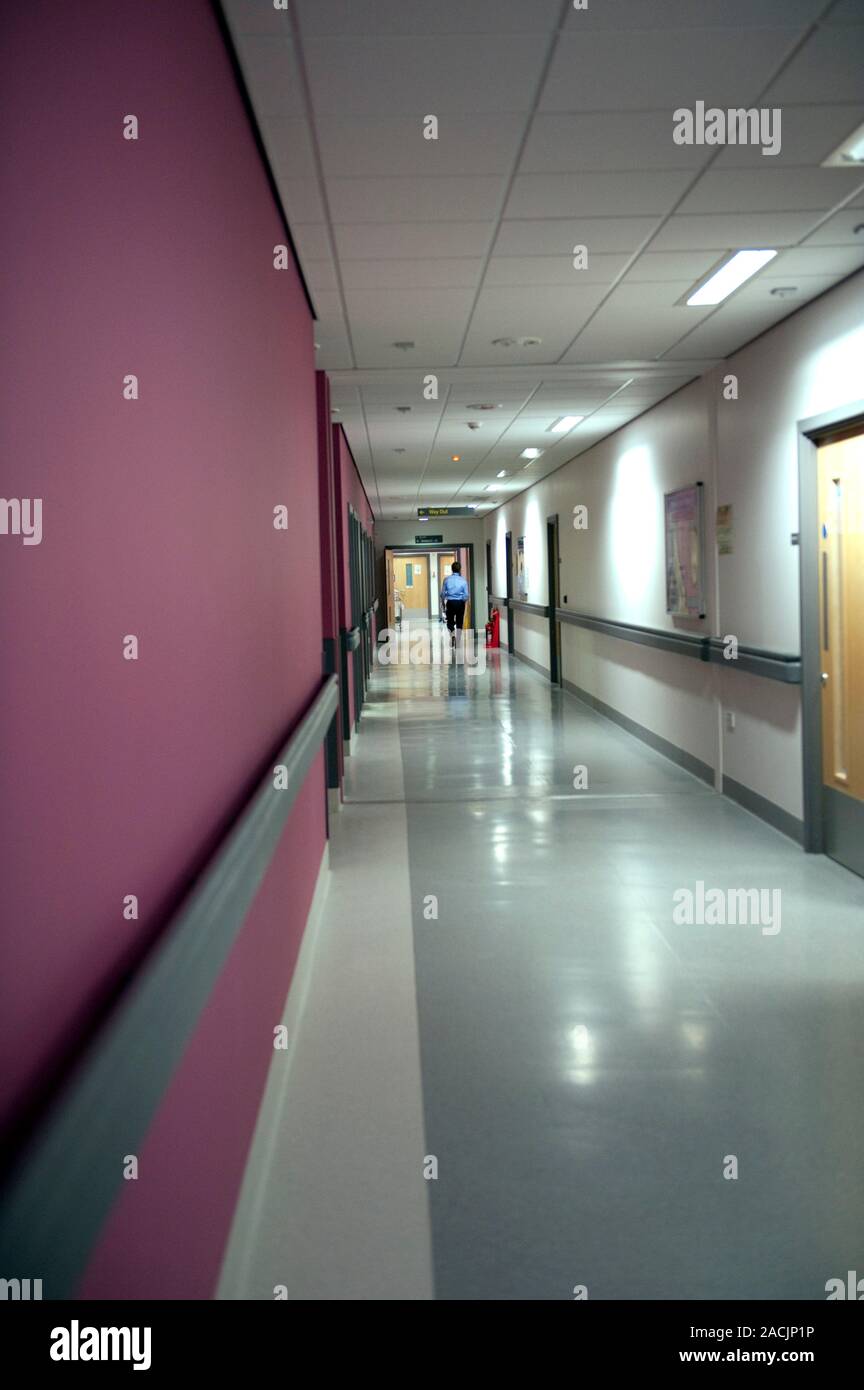 Hospital corridor. Corridors and other access routes in hospitals are ...