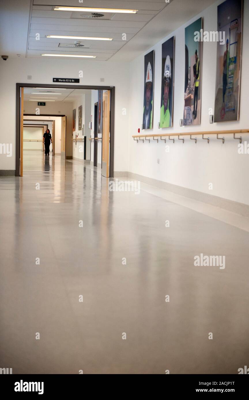Hospital corridor. Corridors and other access routes in hospitals are ...