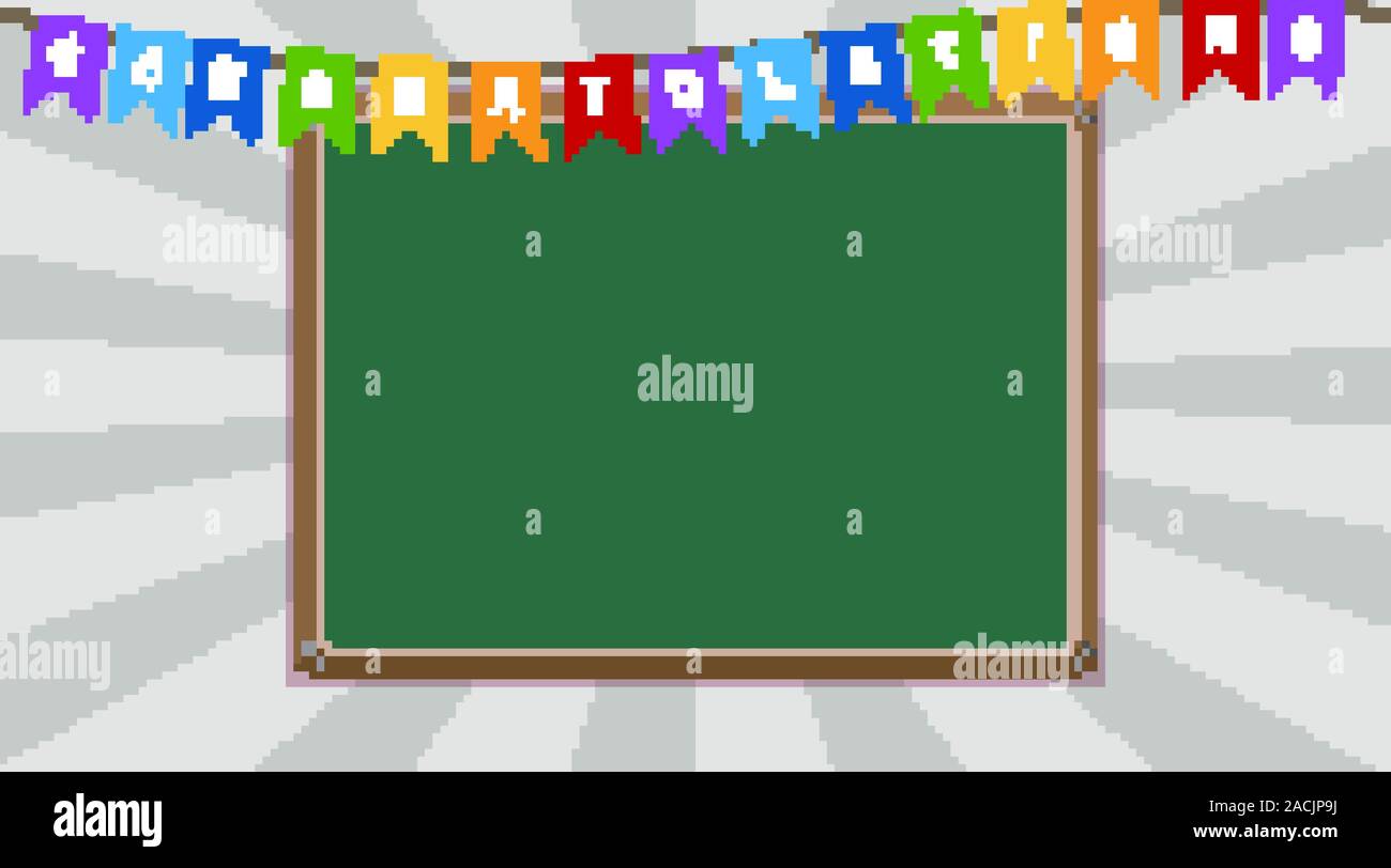 Blackboard template on the wall illustration Stock Vector Image & Art ...