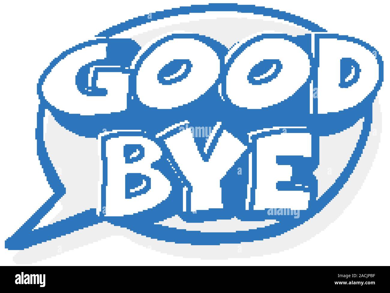 Expression words design for goodbye illustration Stock Vector Image ...