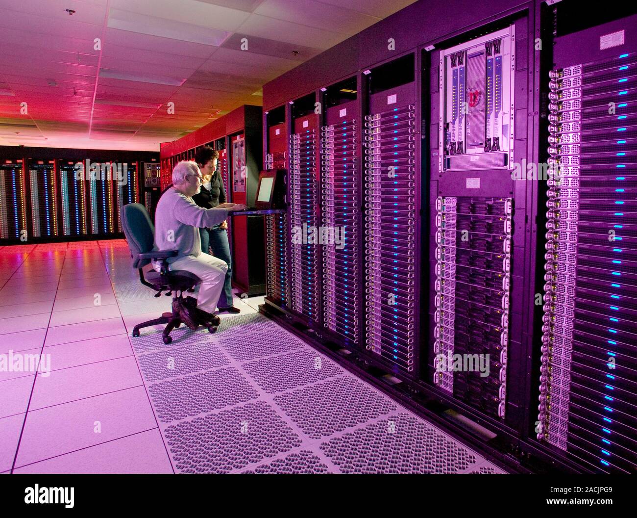 TLCC supercomputer. Researchers working with the Tri-Lab Linux Capacity Clusters (TLCC ...