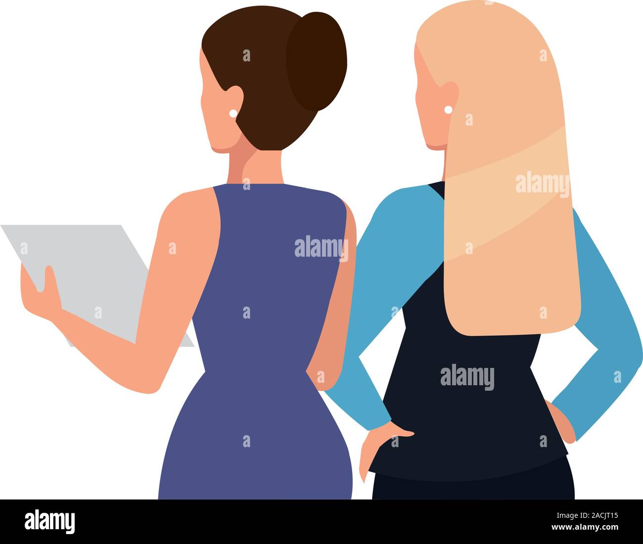 back business women elegant avatar character Stock Vector Image & Art ...