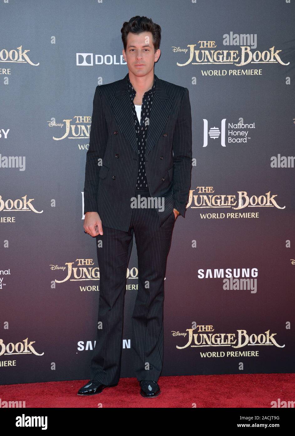 Mark ronson the jungle book world premiere los angeles hi-res stock ...