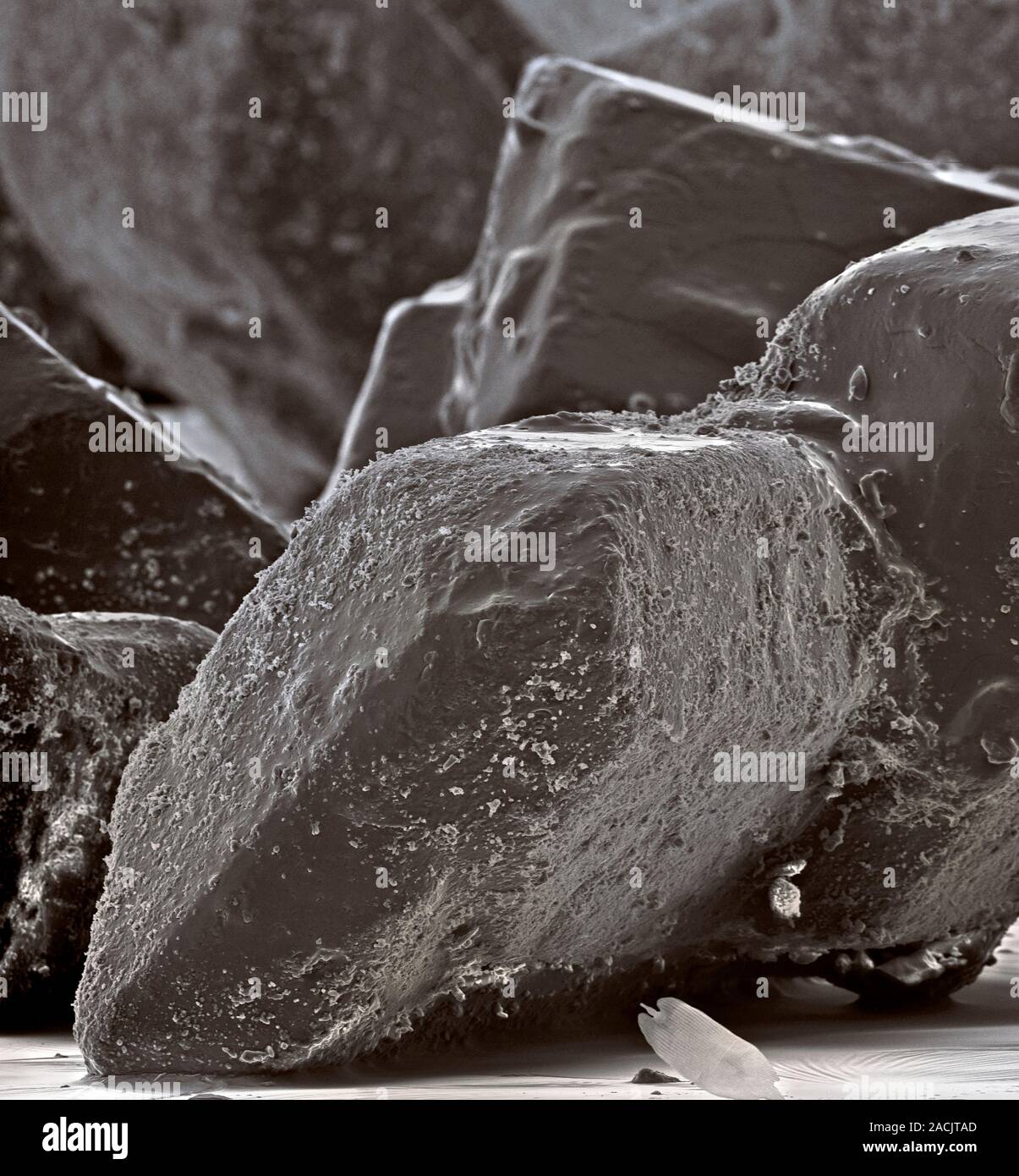 Sugar, scanning electron micrograph (SEM Stock Photo - Alamy