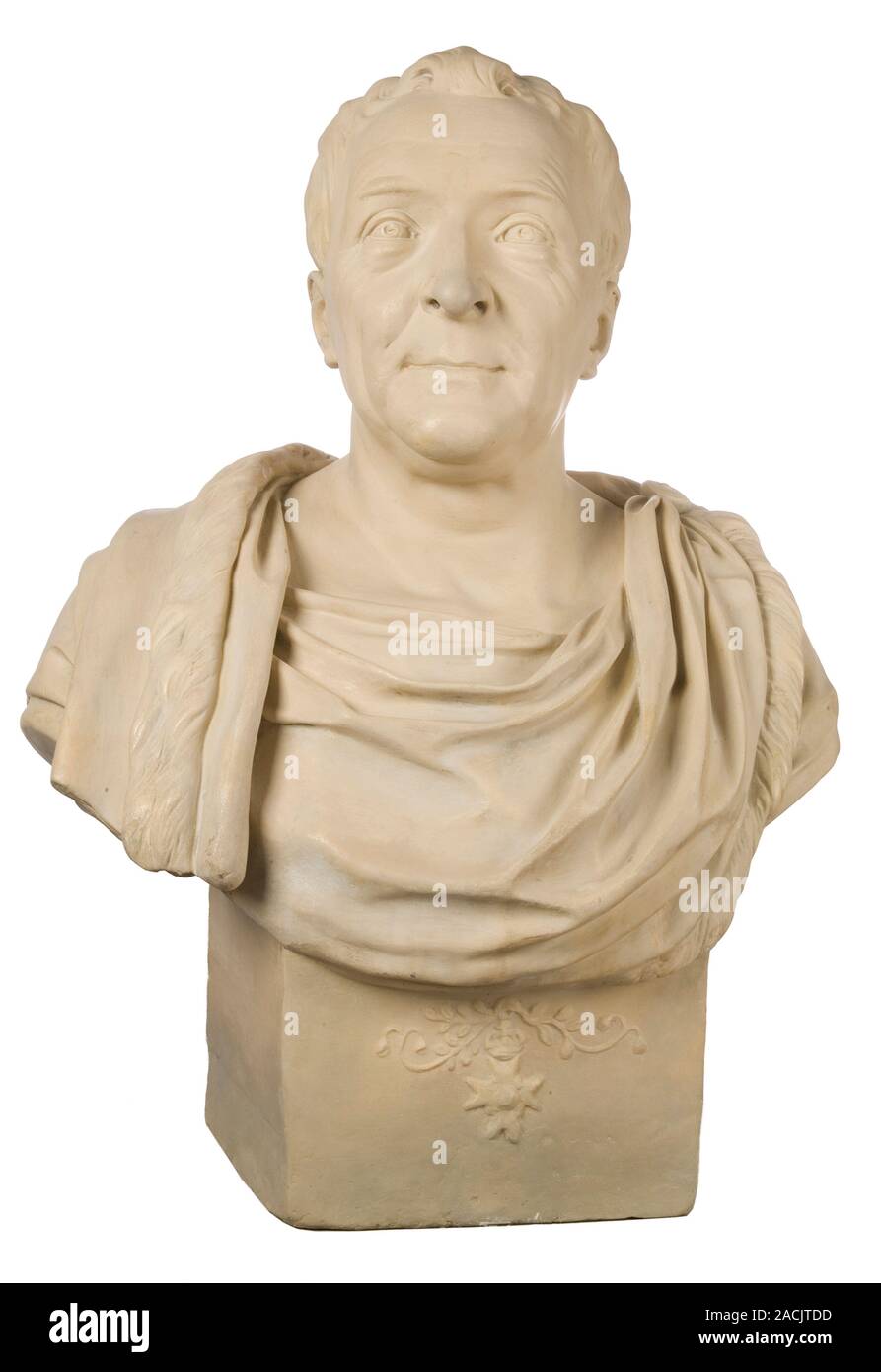 Carl Linnaeus (1707-1778), Swedish botanist and taxonomist. This bust ...