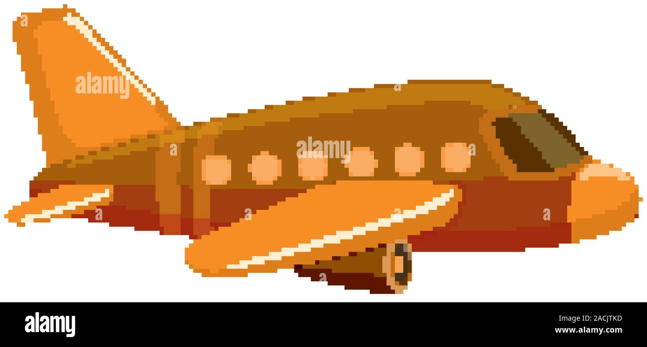 Single picture of brown airplane illustration Stock Vector Image & Art ...