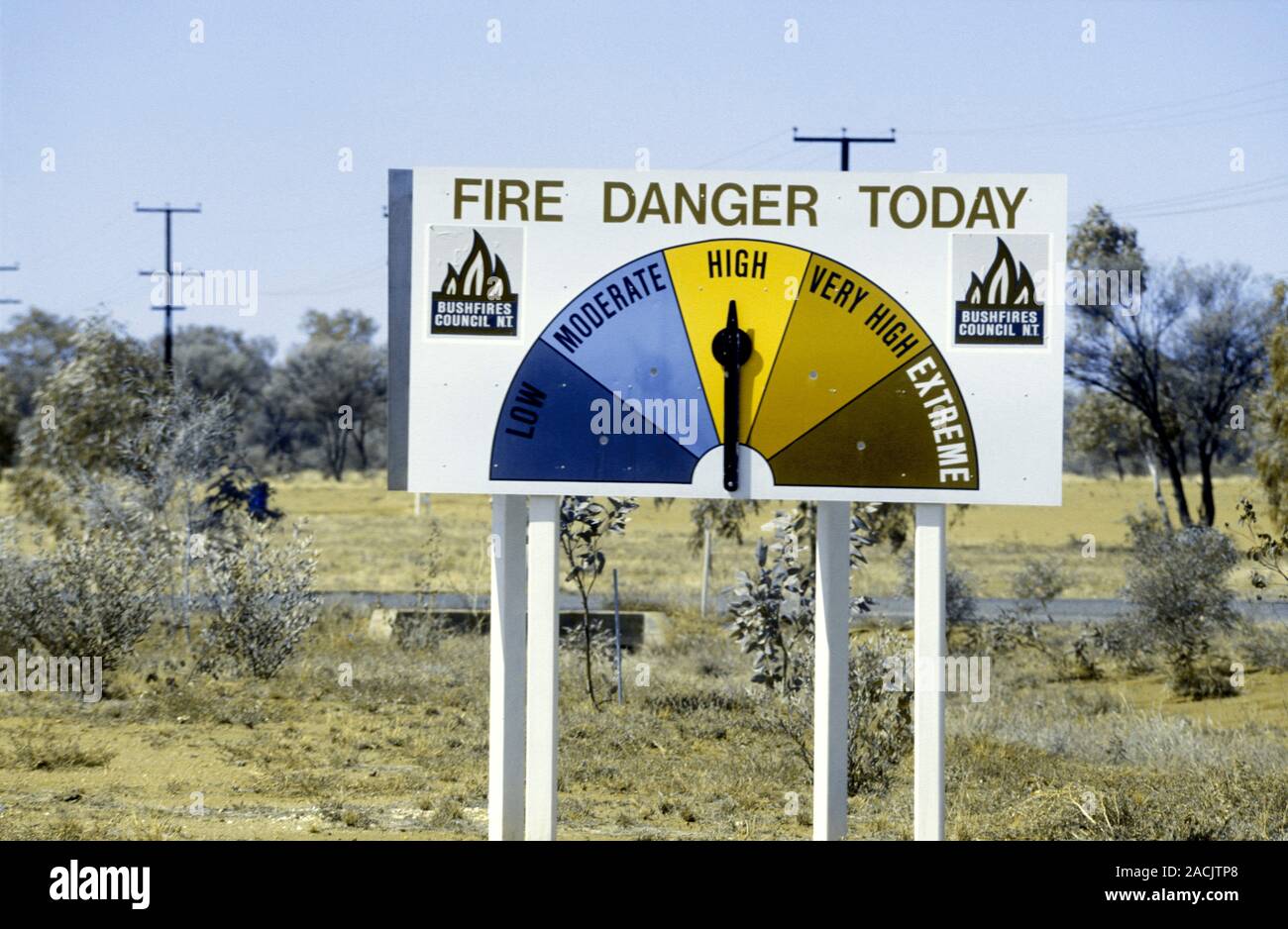 Sign viewed with colour-blind vision. View of a colourful sign as it ...