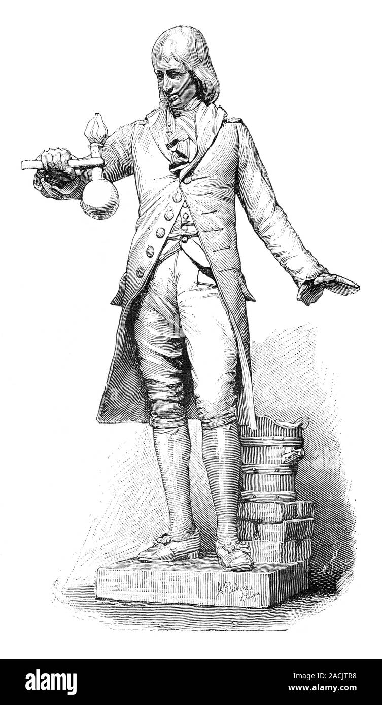 Philippe Lebon (1767-1804), French engineer. This bronze statue was ...