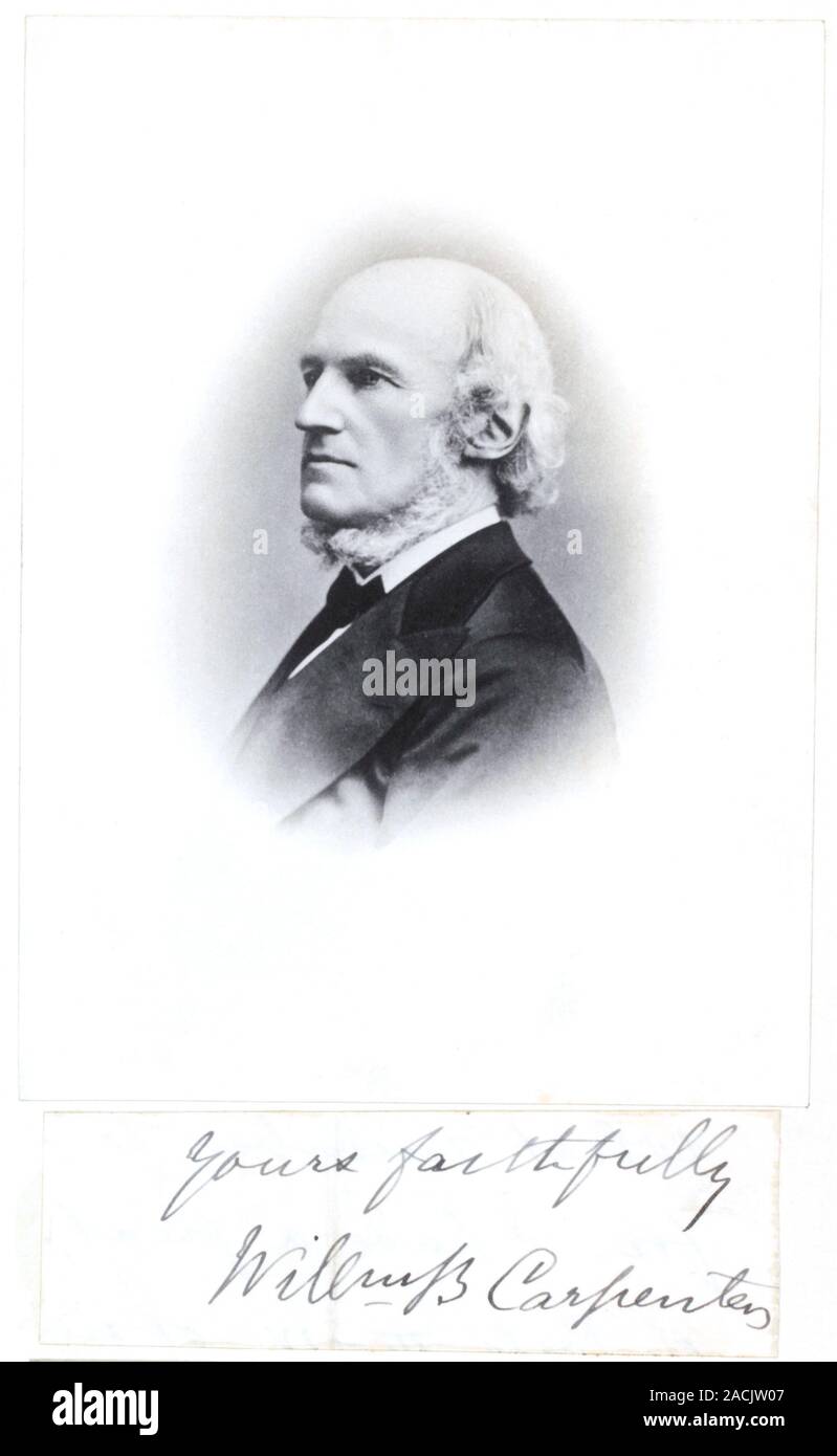 William Benjamin Carpenter (1813-1885), English zoologist and physician ...