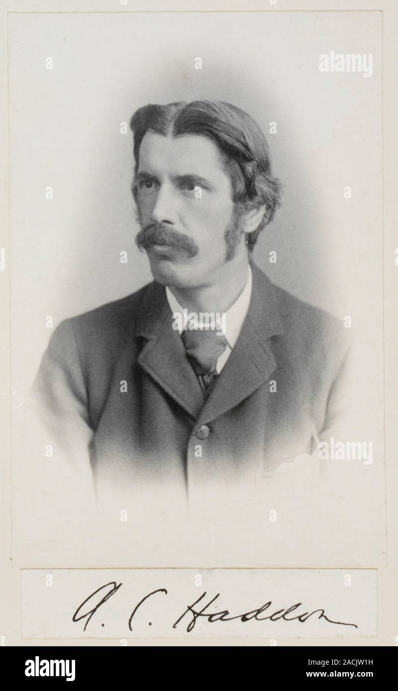 Alfred Cort Haddon (1855-1940), British zoologist and anthropologist ...