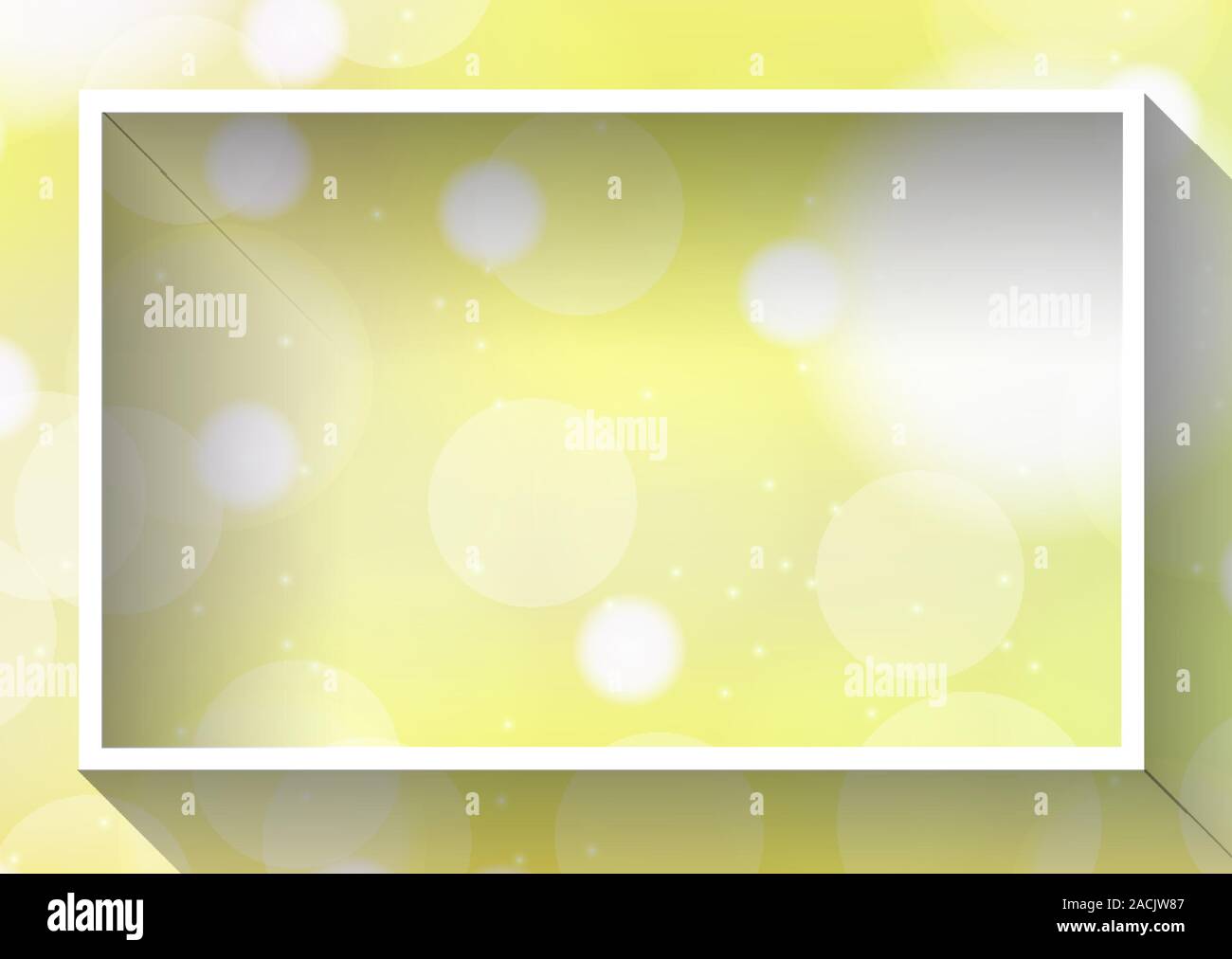 Frame template design with yellow background illustration Stock Vector ...
