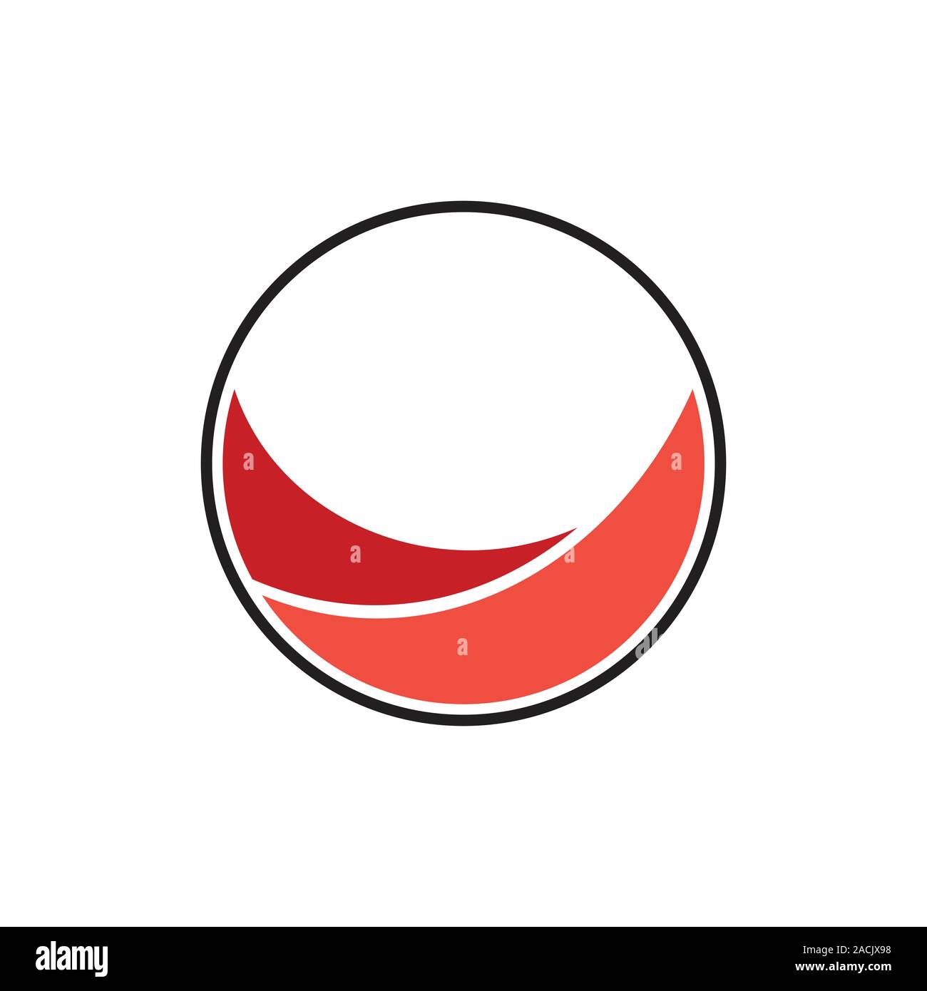 vector of simple curves circle logo Stock Vector Image & Art - Alamy