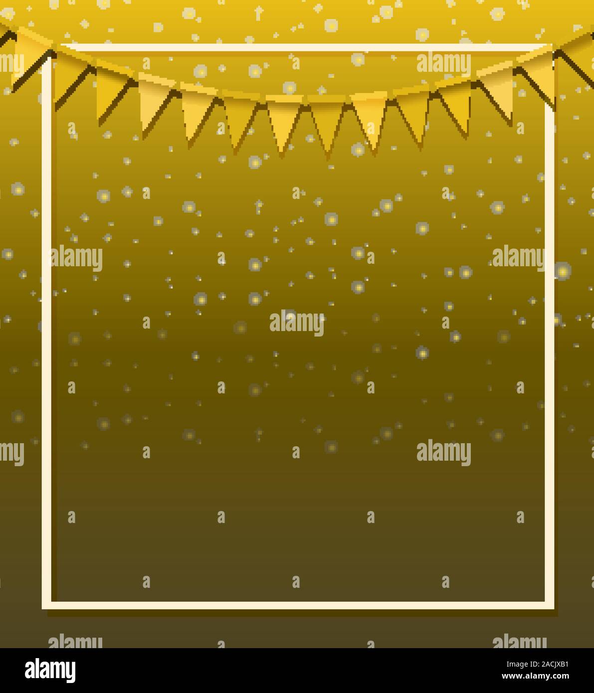 Background design with yellow flags illustration Stock Vector Image ...