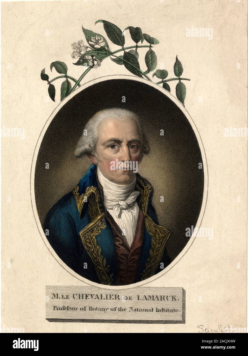 Jean-Baptiste Lamarck (1744-1829), French naturalist. Lamarck proposed ...