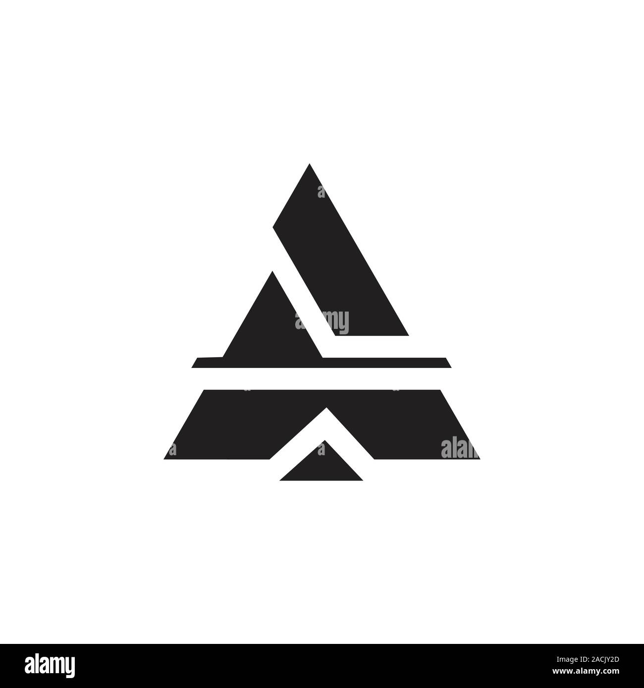 triangle geometric logo vector Stock Vector Image & Art - Alamy