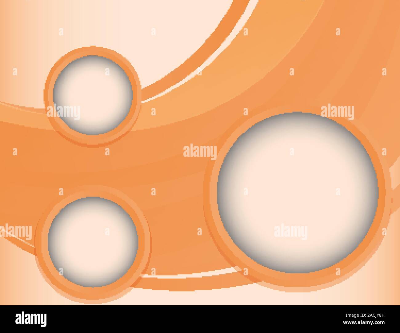 Background design with round orange patterns illustration Stock Vector ...