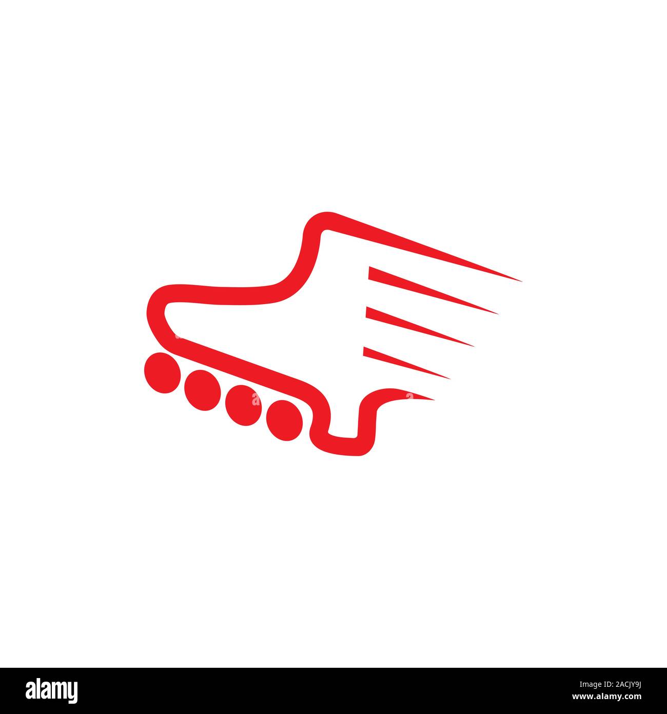 stripes fast inline skate line logo vector Stock Vector Image & Art - Alamy