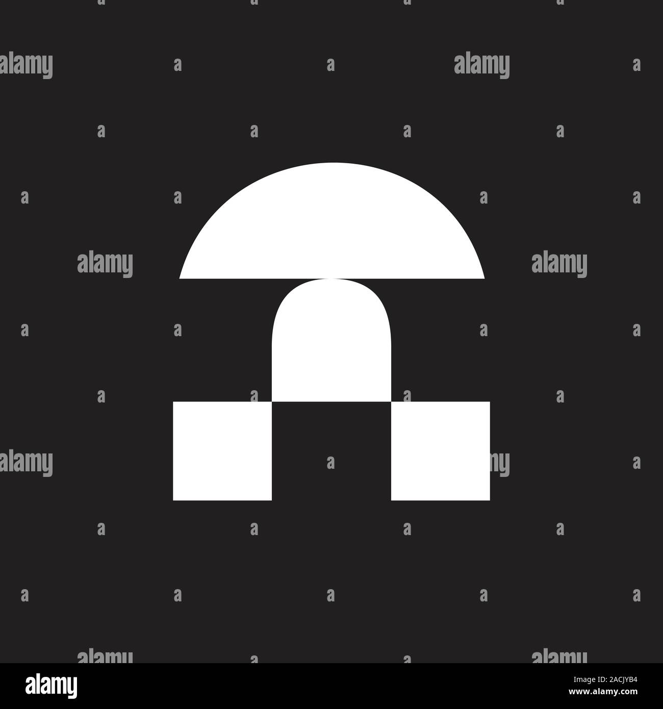 letter a simple geometric window design logo vector Stock Vector Image ...