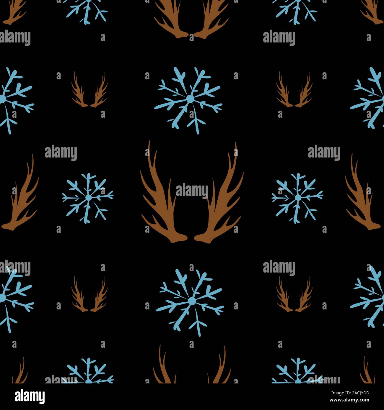 Stylish Scandinavian style pattern is dark. Magic decor for textiles or ...