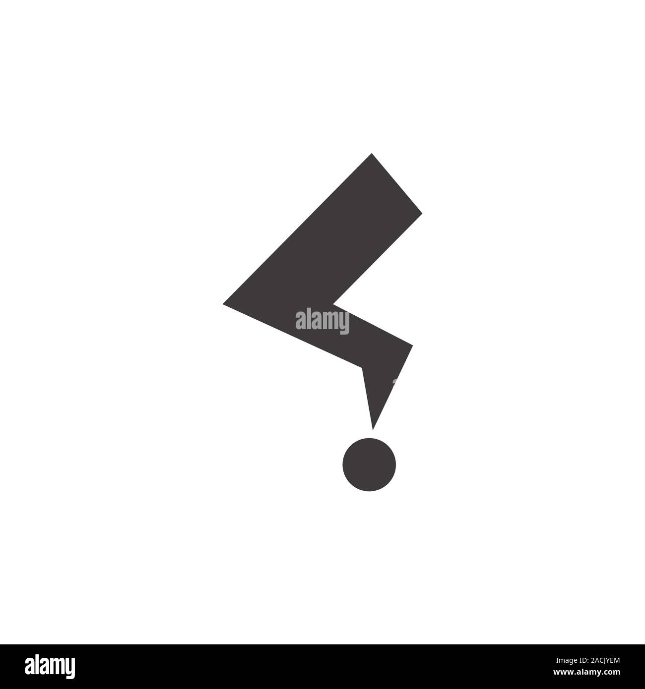 Exclamation point flat modern Cut Out Stock Images & Pictures - Alamy