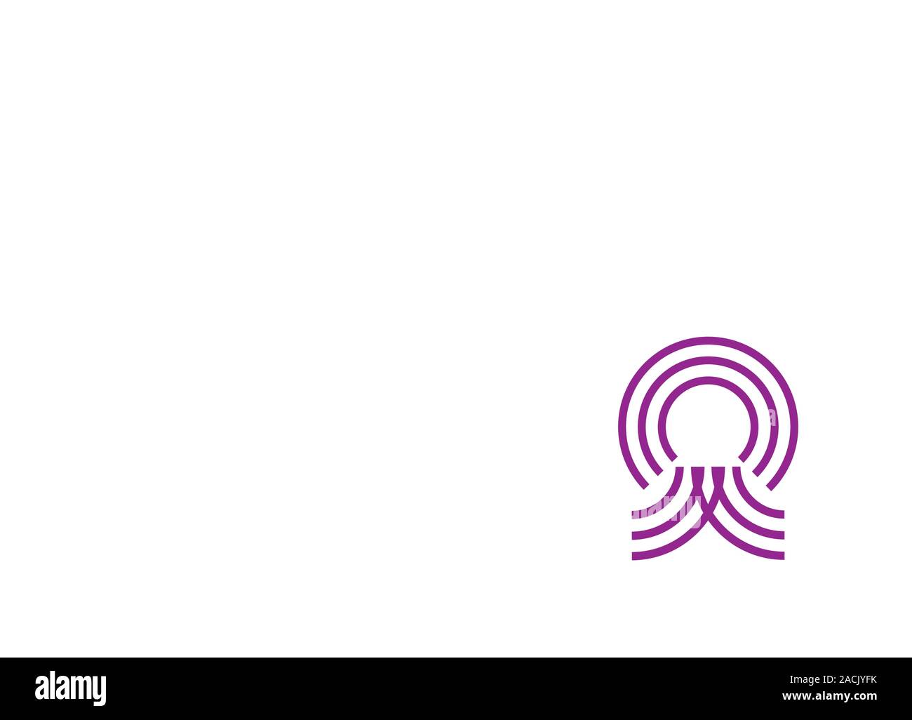 stripes circle path abstract logo Stock Vector Image & Art - Alamy