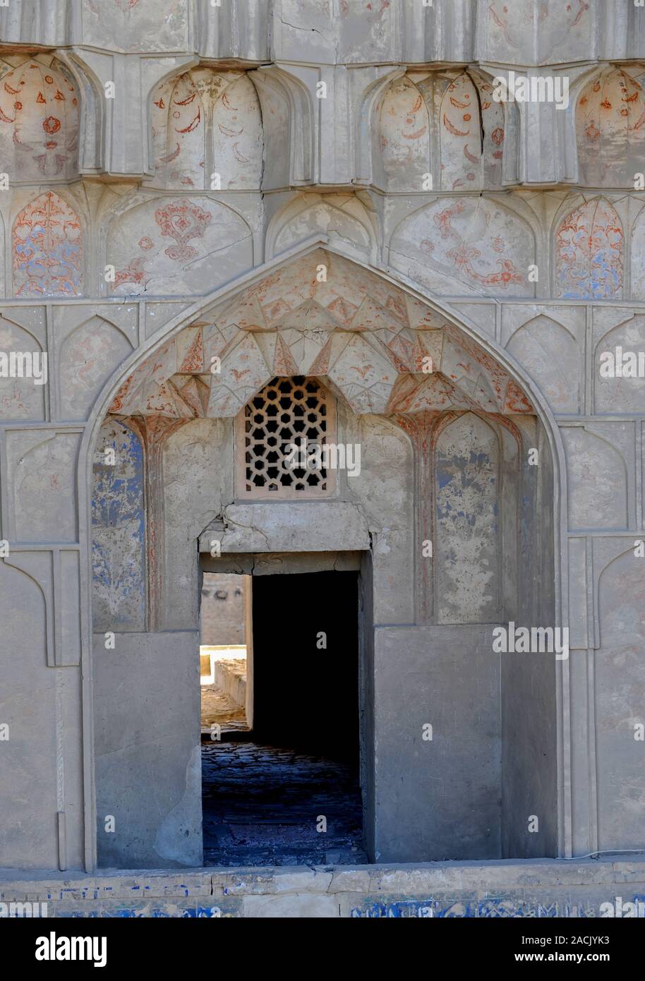 The arch and gates of the ancient Asian traditional ornament. The ...