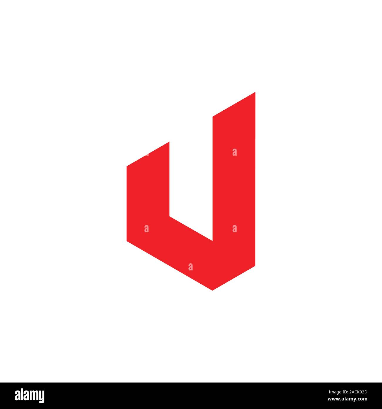simple geometric letter j red logo vector Stock Vector Image & Art - Alamy