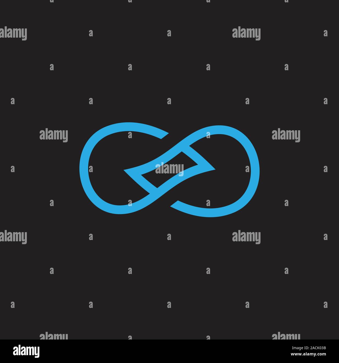 linked infinity pure drop water logo vector Stock Vector Image & Art ...