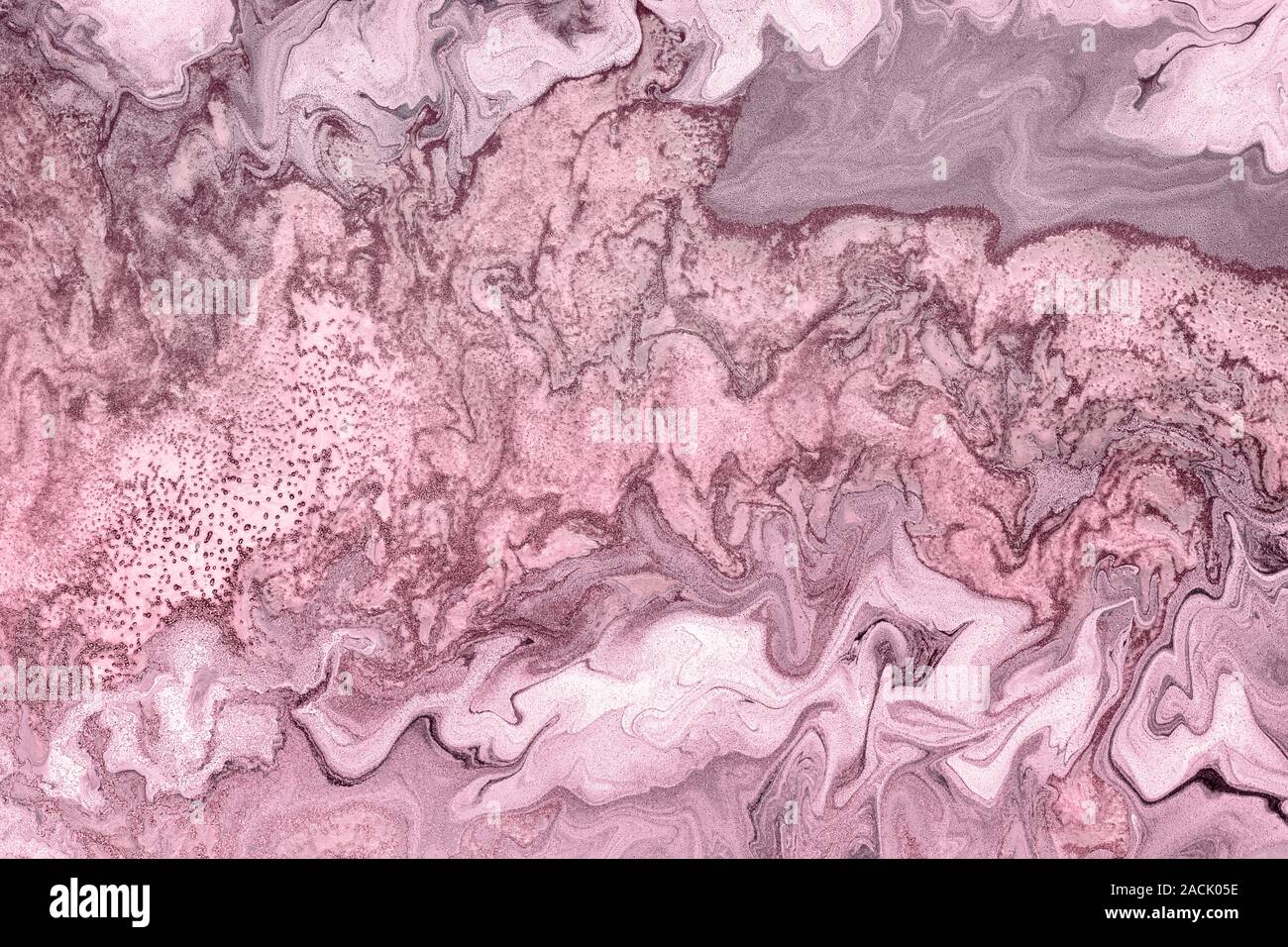 Acrylic fluid art. Abstract pink waves with golden inclusions. Free ...