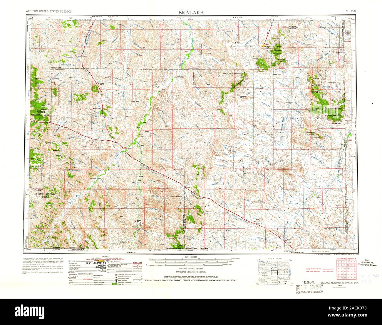 Ekalaka map hi-res stock photography and images - Alamy