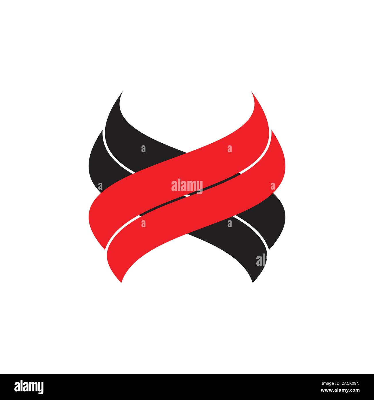 curves cross simple abstract logo vector Stock Vector Image & Art - Alamy