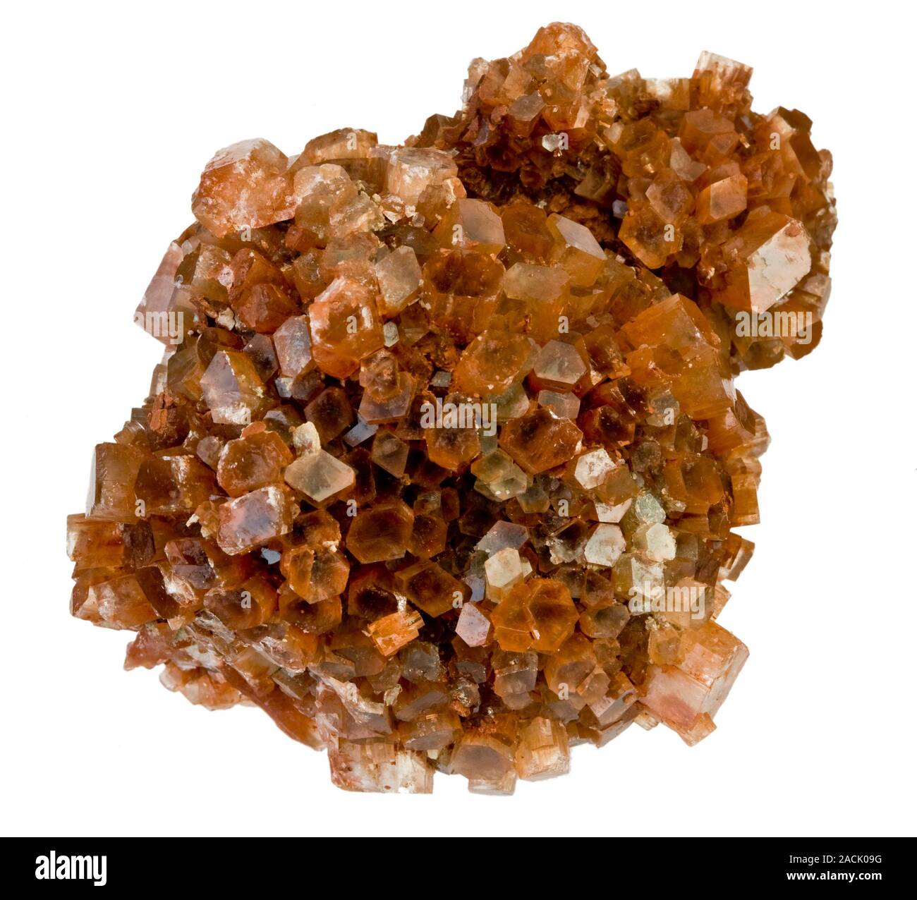 Aragonite carbonate cluster of crystals Stock Photo - Alamy