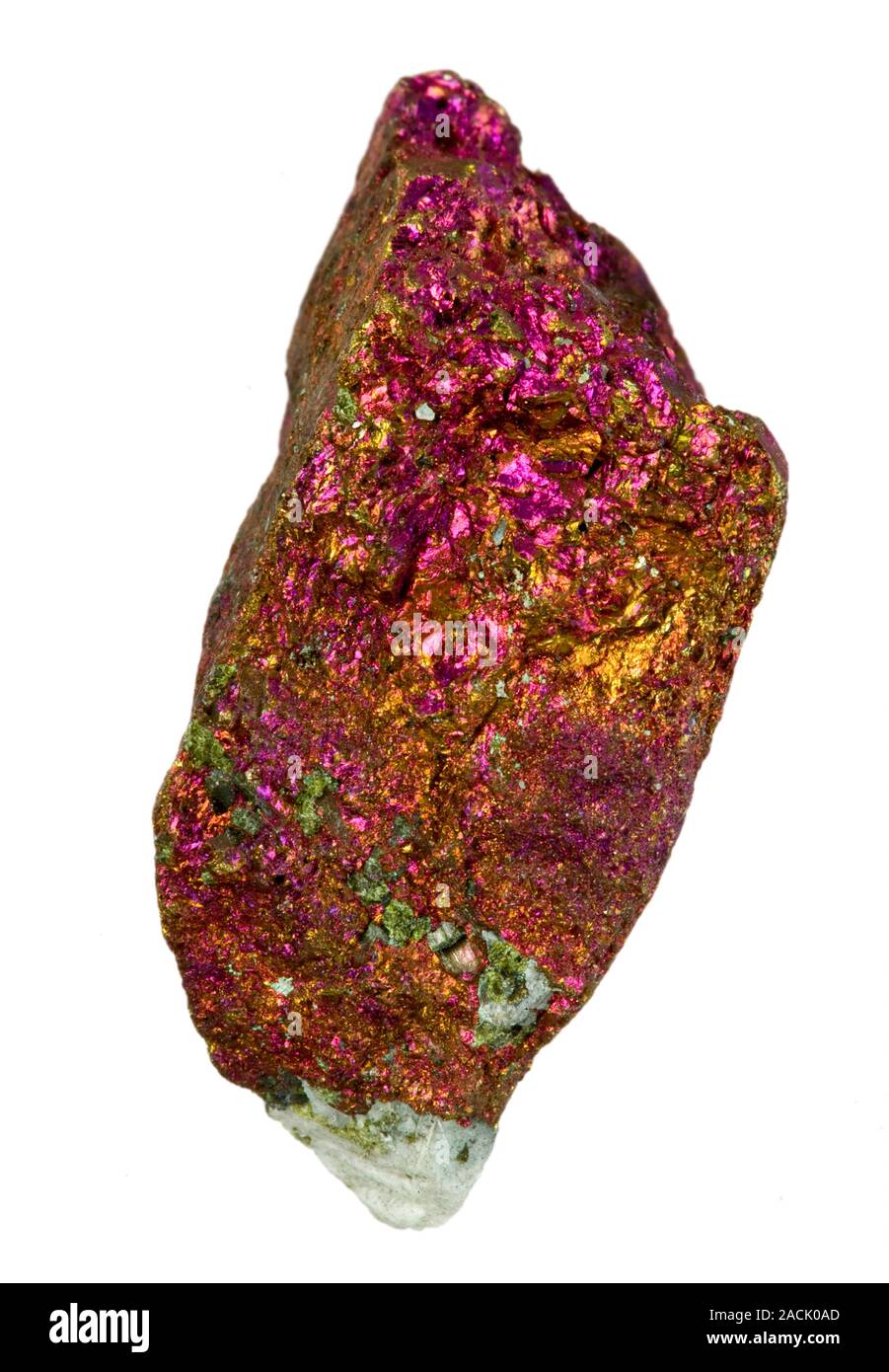 Chalcopyrite. Copper iron sulfide mineral. Stone with multicoloured ...