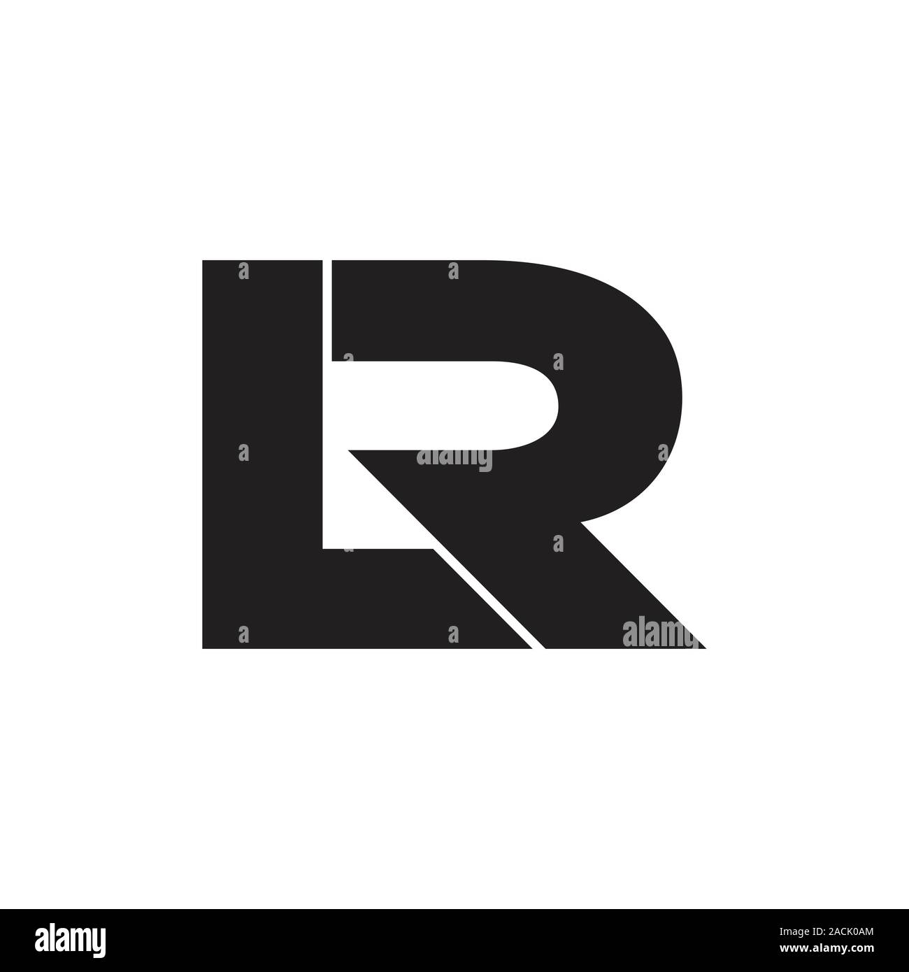 letters lr simple linked geometric square logo Stock Vector Image & Art ...