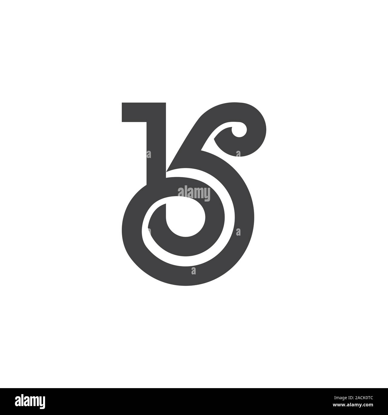 letter bk overlapping curves line logo vector Stock Vector Image & Art ...