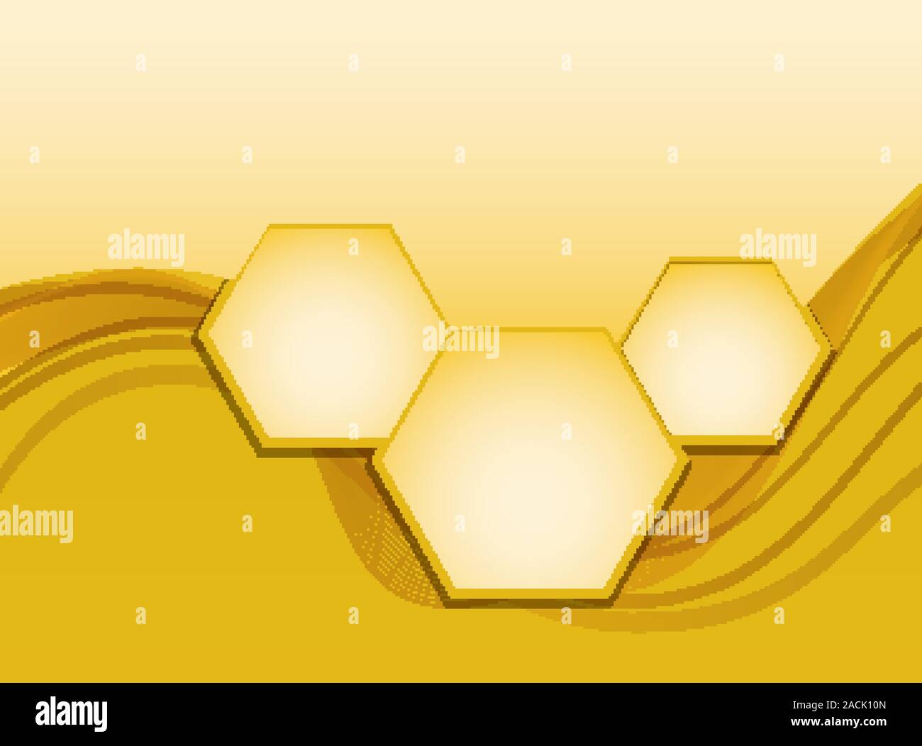 Colorful yellow hexagon image abstract vector background vector vectors ...