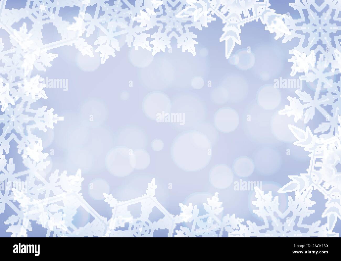 Background design with snowflake patterns illustration Stock Vector ...
