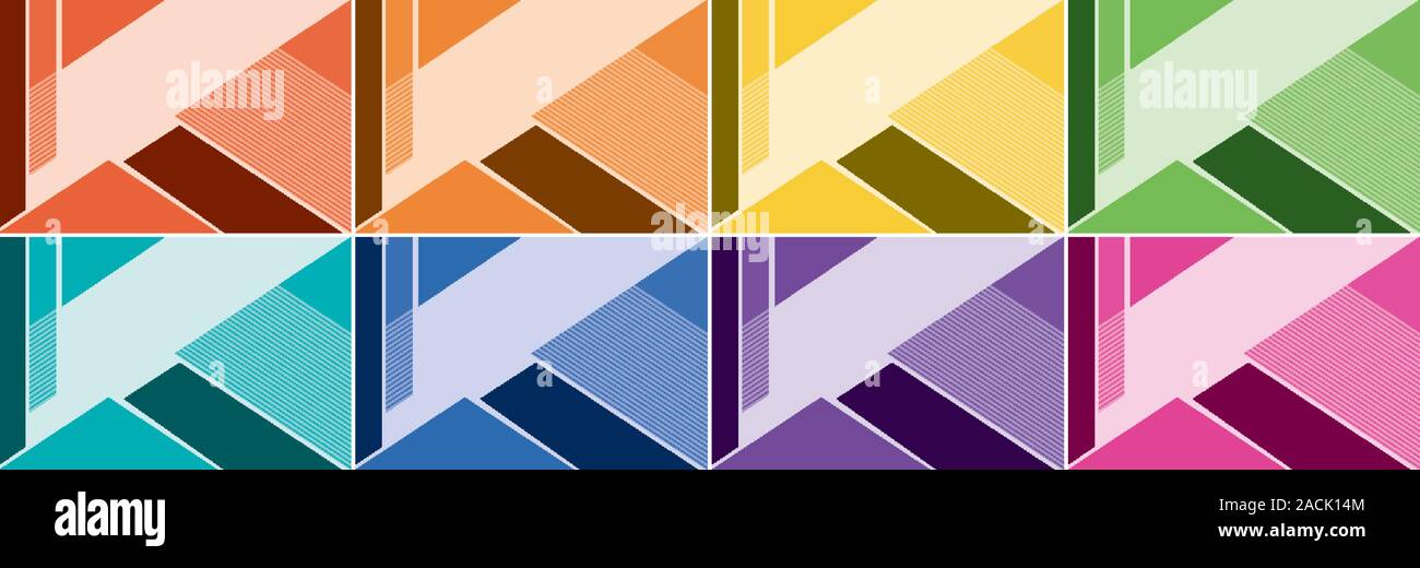 Background template in eight colors illustration Stock Vector Image ...