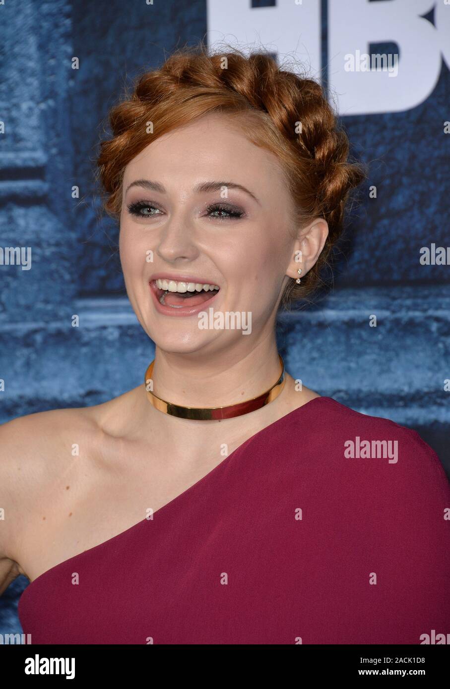 LOS ANGELES, CA. April 10, 2016: Actress Sophie Turner at the season 6 ...
