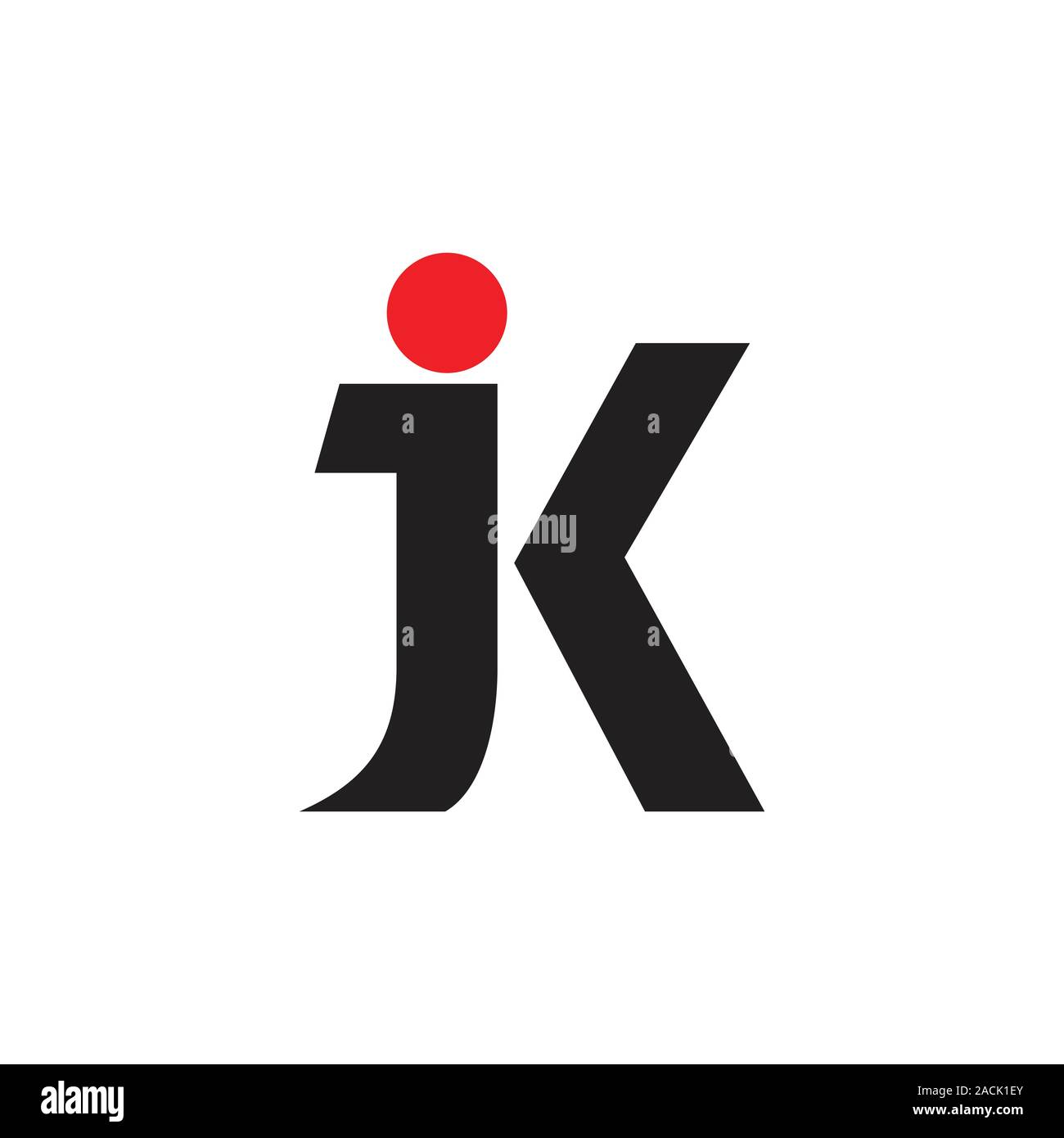 letter jk simple geometric logo vector Stock Vector Image & Art - Alamy