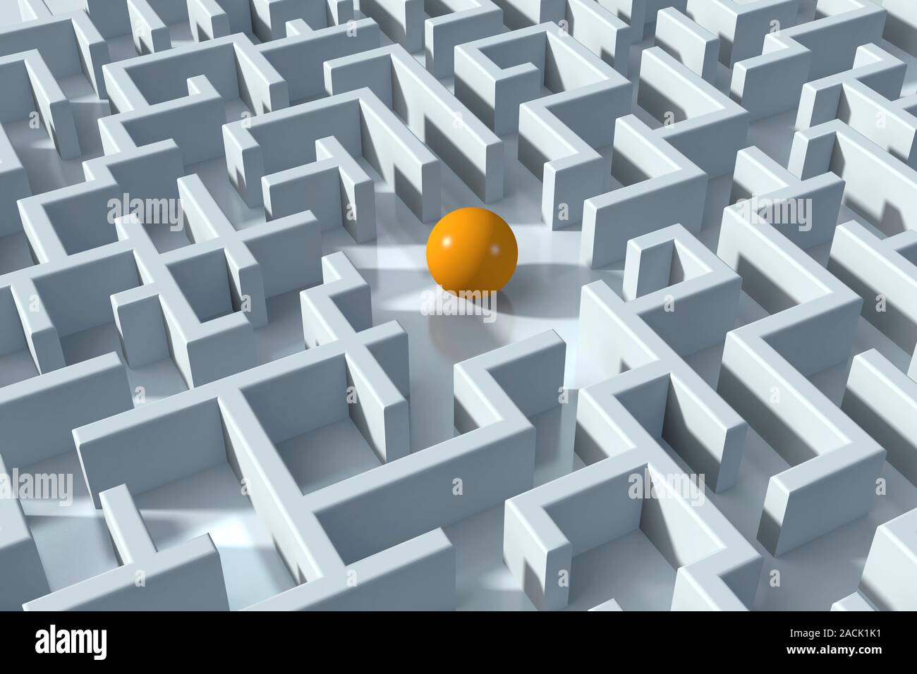 Maze, computer artwork Stock Photo - Alamy