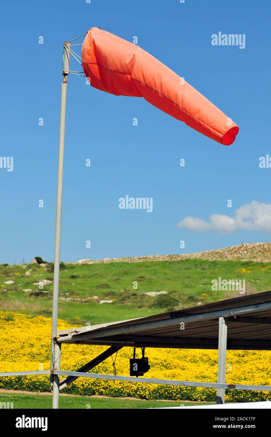 Windsock in an airfield Stock Photo - Alamy