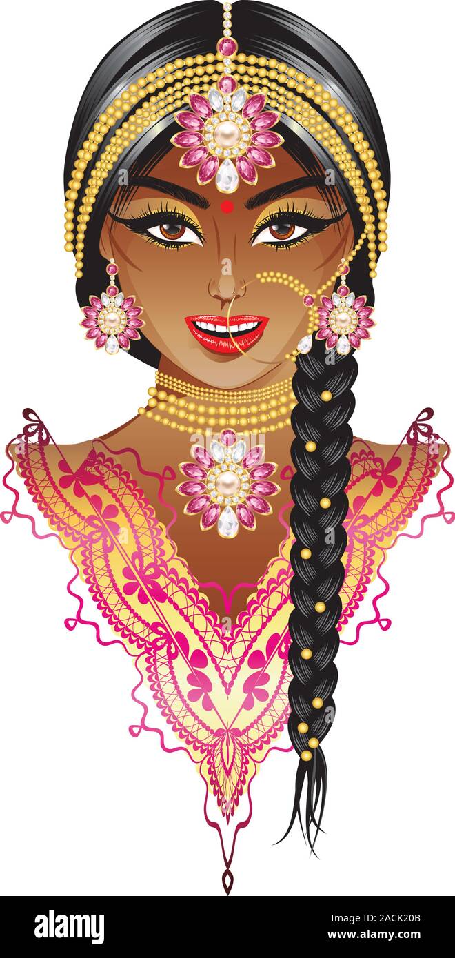 Indian Bride Illustration