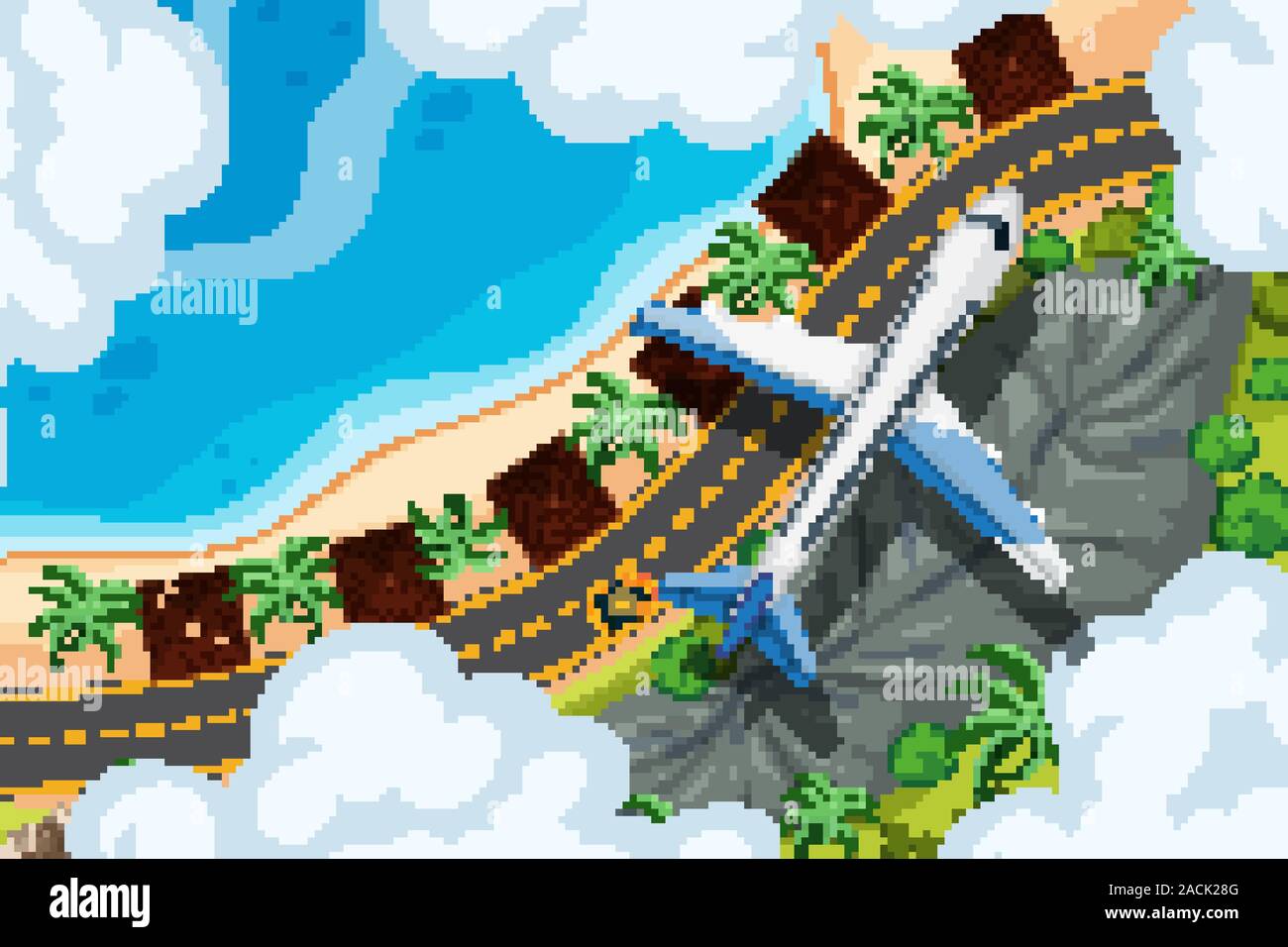 Set of aerial view scenes illustration Stock Vector Image & Art - Alamy