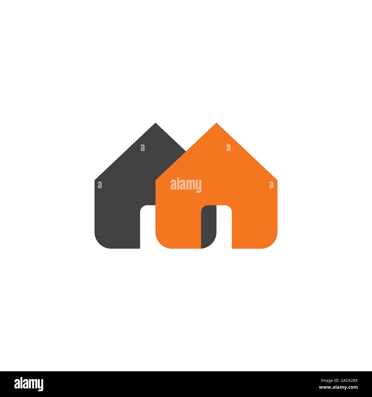 simple geometric house resident symbol vector Stock Vector Image & Art ...