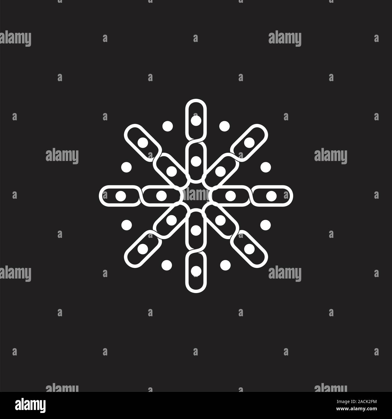 Science atom chain in Stock Vector Images - Alamy